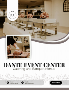 Menus – Dante Event Center